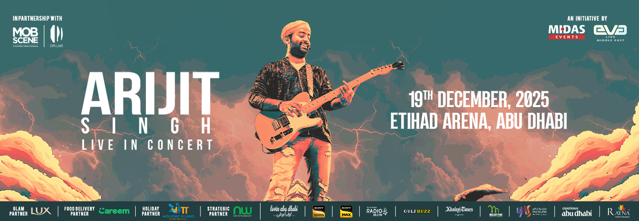 Arijit Singh Live in Concert Abu Dhabi Tickets - Rayna Tours